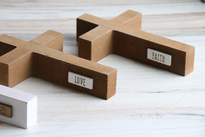 Tabletop Cross - Wood – Table Talk Outreach