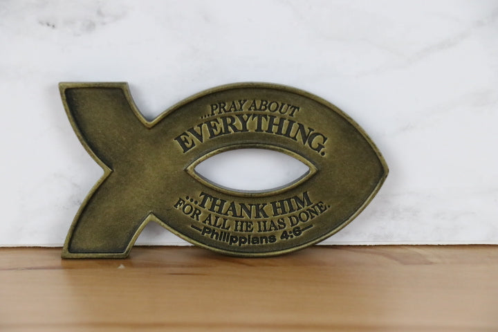 Magnet - Fish, Pray about EVERYTHING – Table Talk Outreach